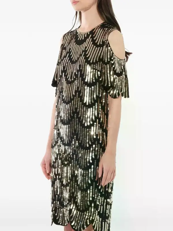 Givenchy Sequin Embellished Cocktail Midi Dress