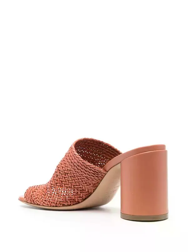 Casadei Braided Leather Mules