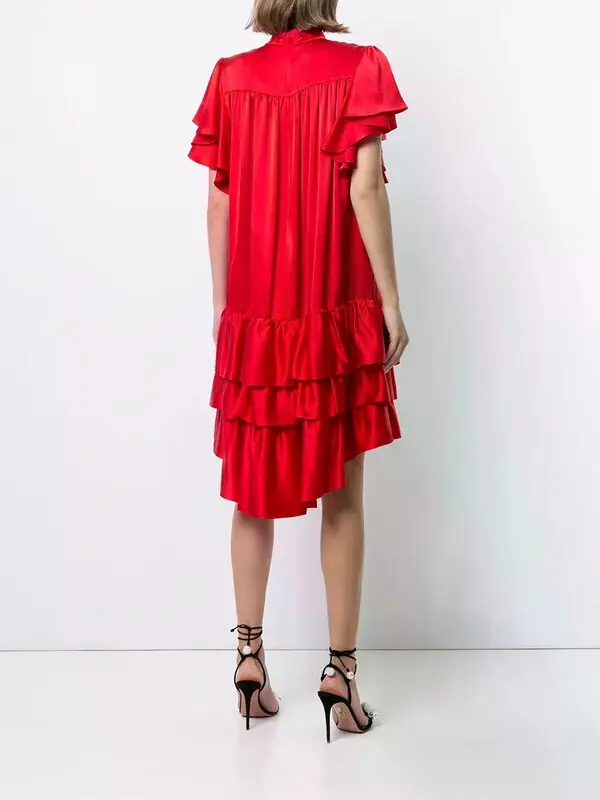 Adam Lippes Flounce Sleeve Shift Dress