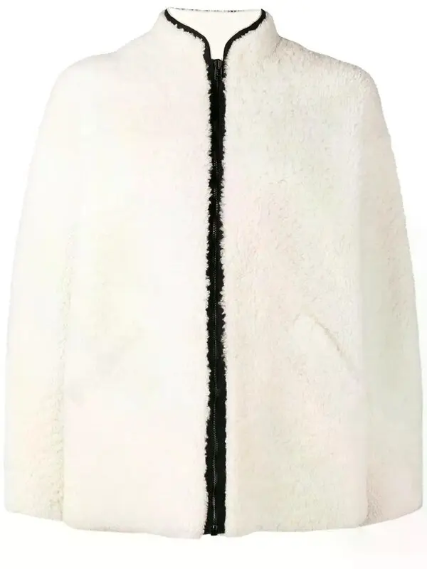 Inès & Maréchal Lambskin Fur Jacket - White
