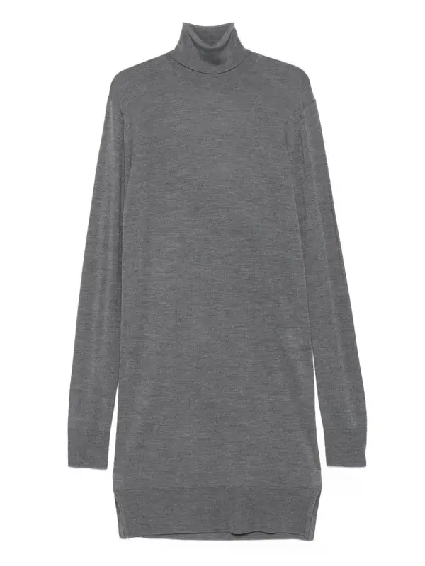 TOTEME Turtleneck Midi Dress - Grey