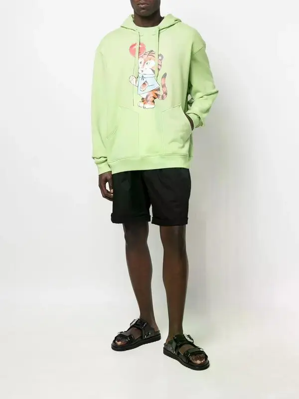 Moschino Graphic Print Drawstring Hoodie