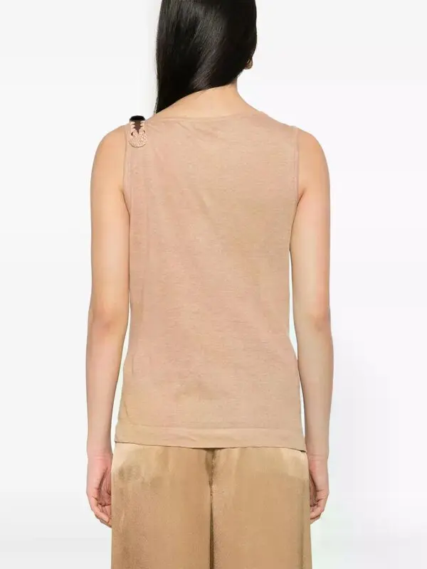 Alberta Ferretti Sleeveless Cowl Neck Tank Top