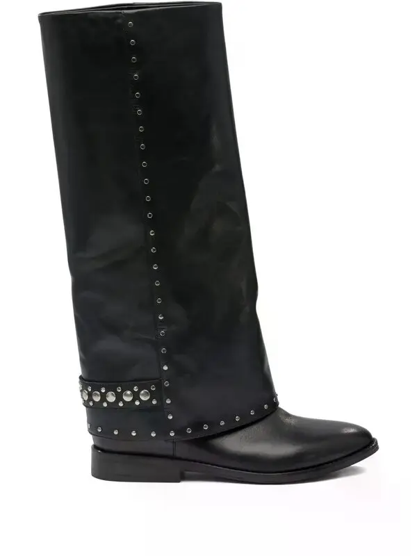 STRATEGIA SHOES Strategia Stud-embellishment Leather Boots