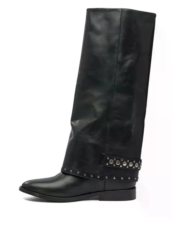 STRATEGIA SHOES Strategia Stud-embellishment Leather Boots