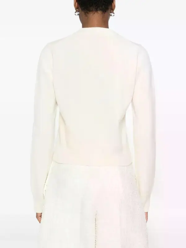 AMI Paris Ivory Button-front Cardigan