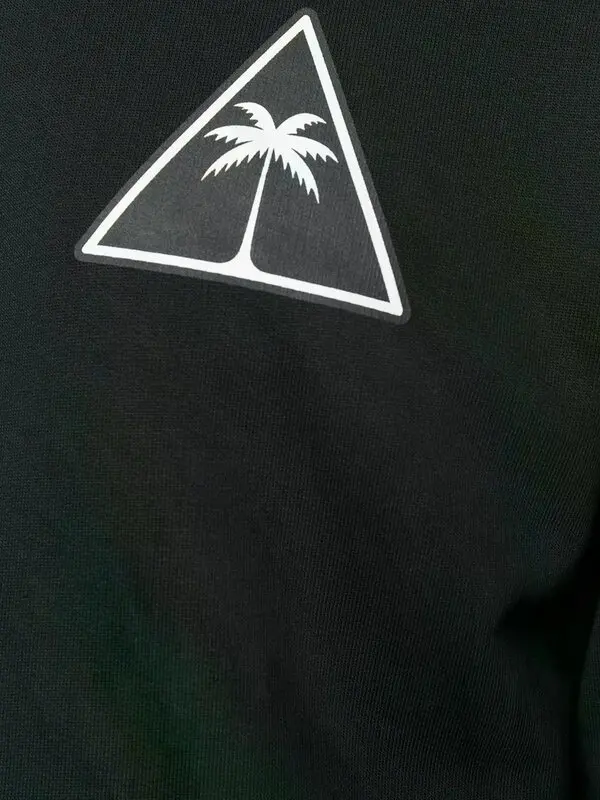 Palm Angels Flames Print Hoodie
