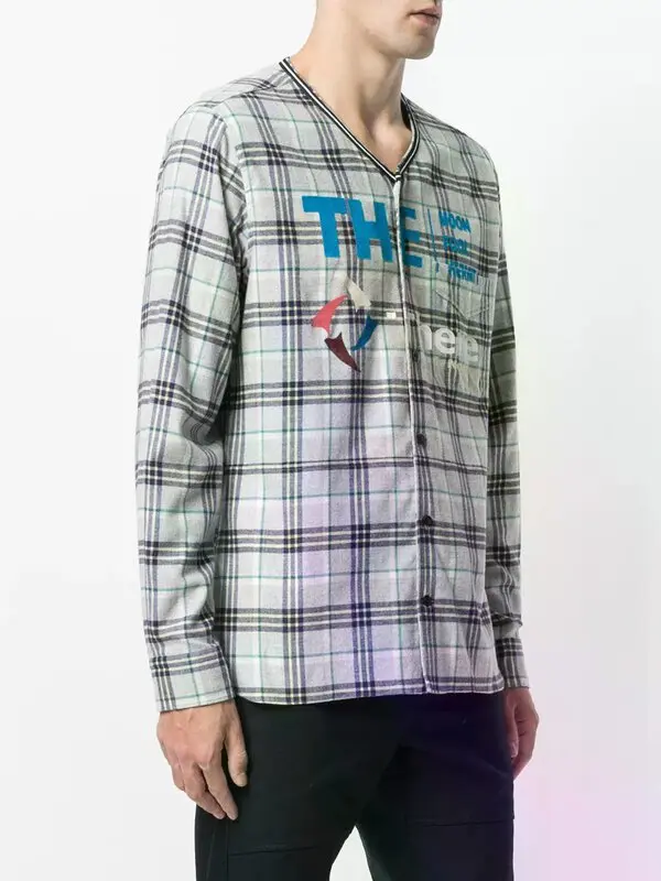 LANVIN Printed Checked Shirt