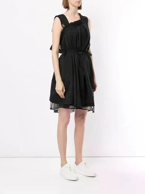 SHANSHAN RUAN Pleated Mini Dress