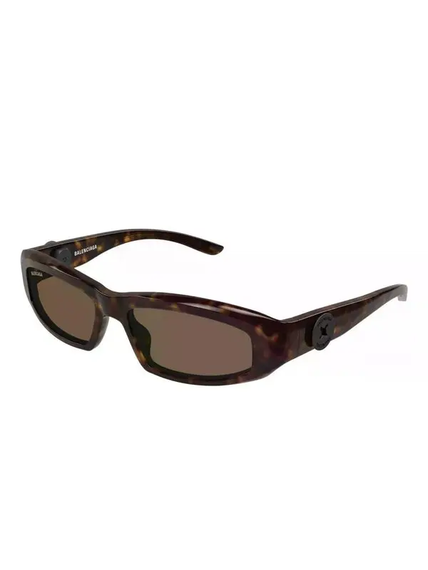 Balenciaga Tortoiseshell-effect Sunglasses - Brown