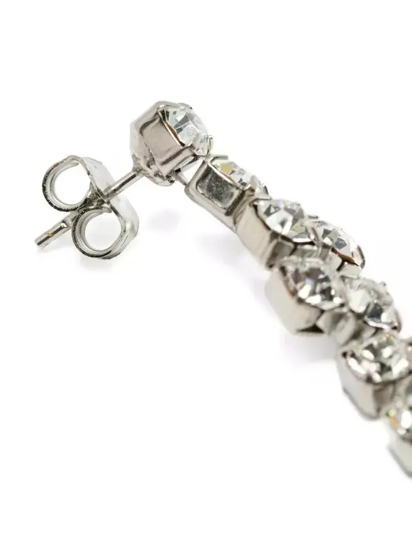 FORTE_FORTE Crystal-embellished Drop Earrings - Silver