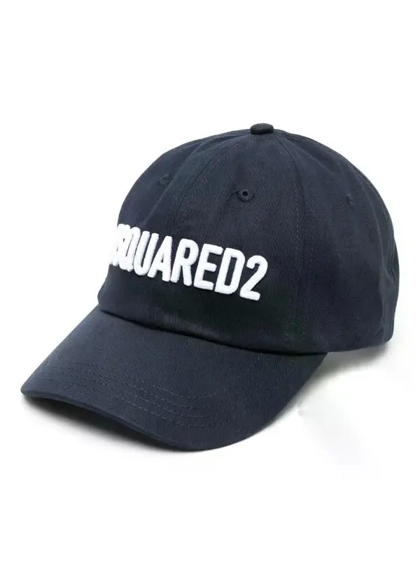 Dsquared2 Logo Embroidered Cotton Cap - Blue