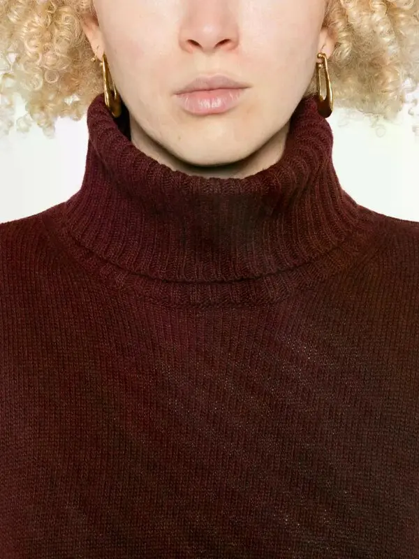 NIU Sleeveless Turtleneck Sweater - Red