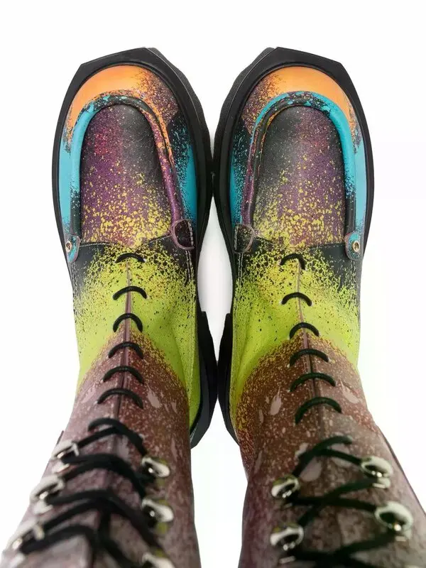 Off-White X Katsu Sponge Paint Splatter-effect Boots