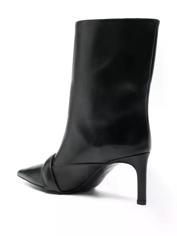 Coperni Buckle-fastening Pointed-toe Ankle Boots - Black