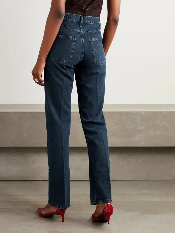 FRAME The Vertical High-rise Straight-leg Jeans