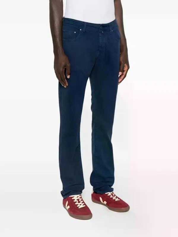 JACOB COHЁN Straight Leg Five-pocket Jeans - Blue