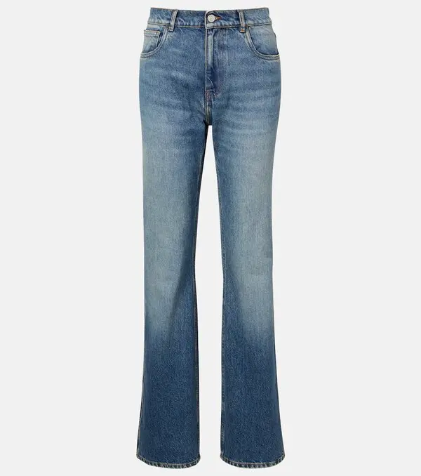 Coperni Mid-rise Straight Jeans - Blue