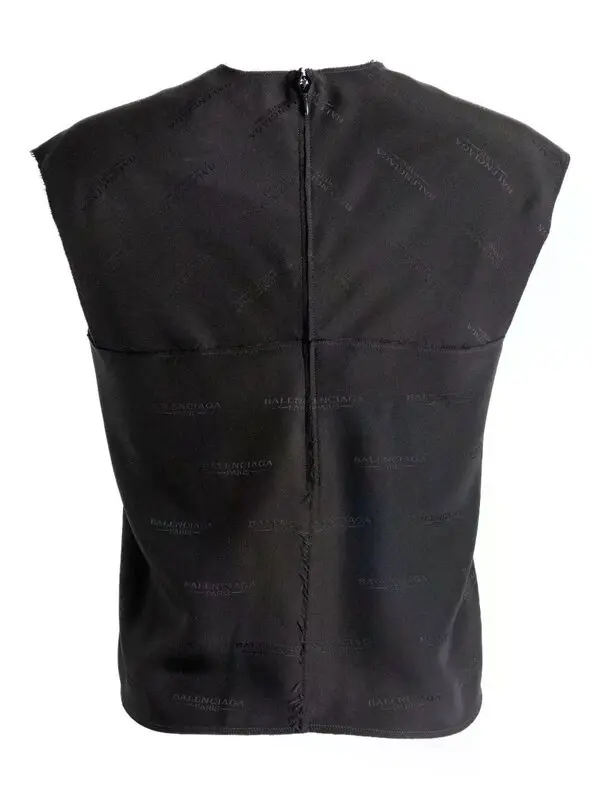 Balenciaga Logo-print Sleeveless Top