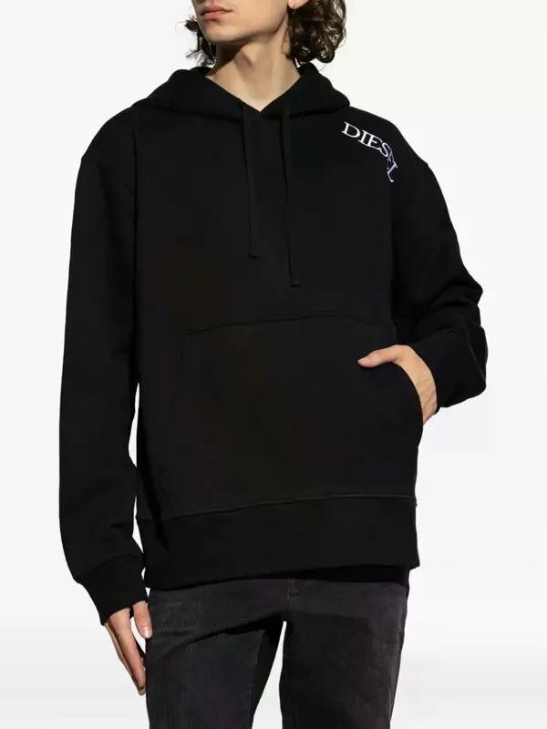 DIESEL® Logo-embroidered Hooded Sweatshirt