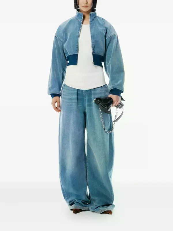 Alexander Wang Elasticated-waist Drawstring Track Pants - Blue