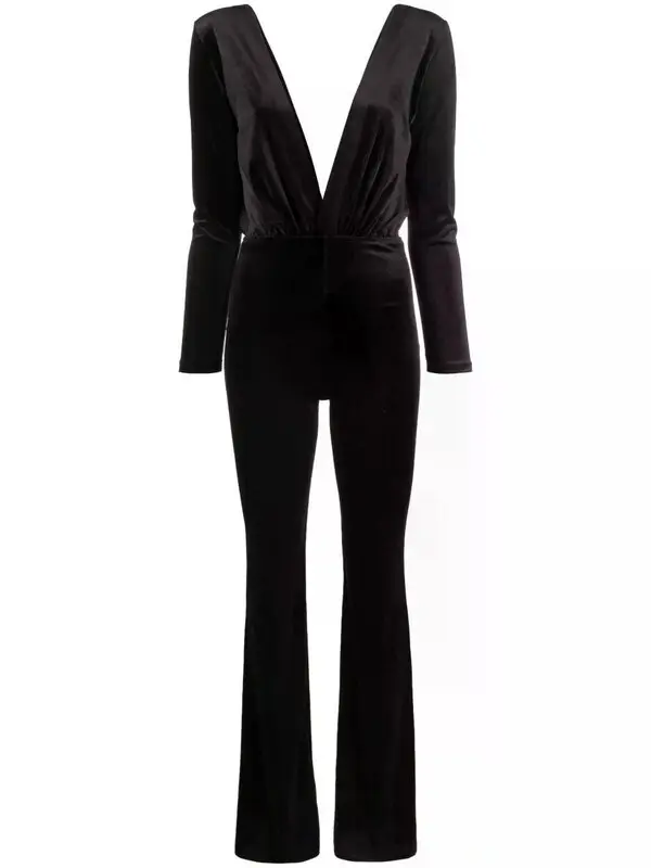 Alchemy Fashions X Lia Aram Velvet V-neck Jumpsuit