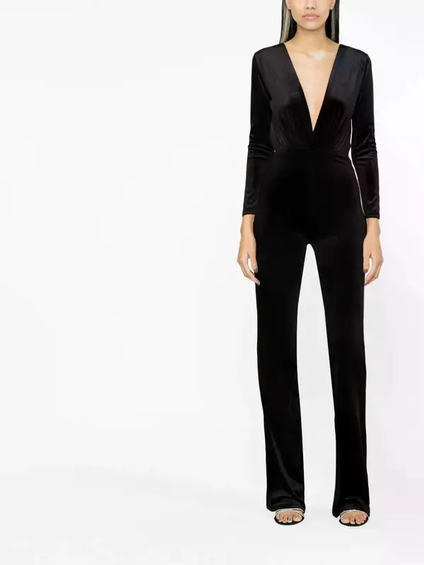 Alchemy Fashions X Lia Aram Velvet V-neck Jumpsuit