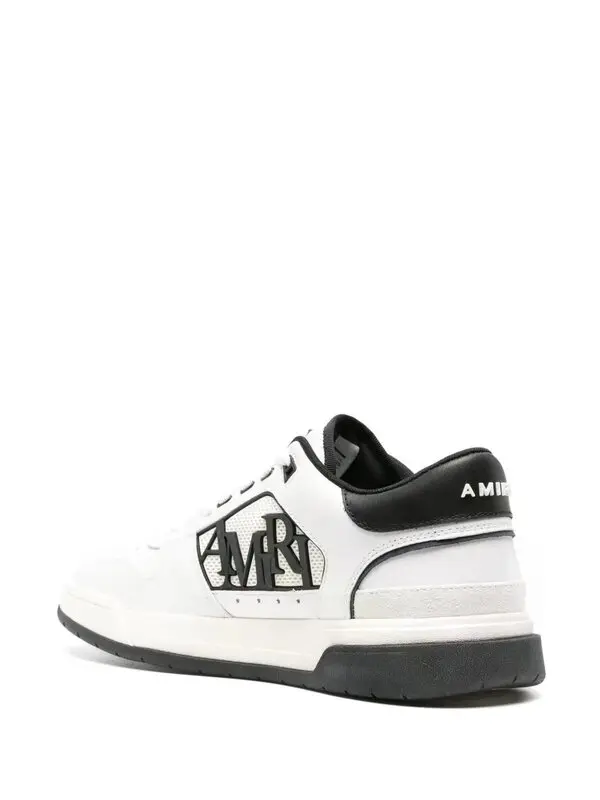 Amiri Embossed Logo Leather Sneakers - White
