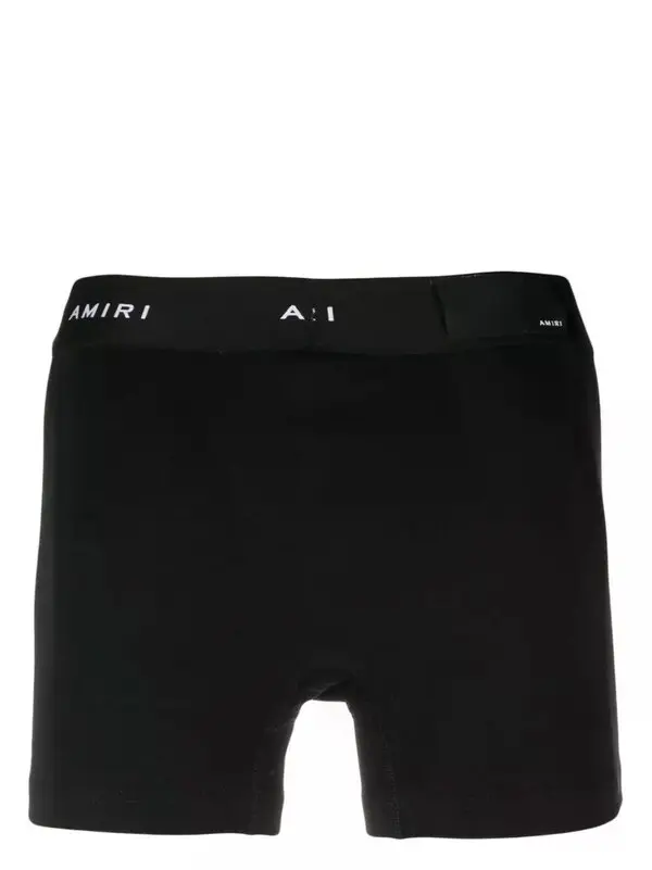 Amiri Logo-waistband Boxers - Black