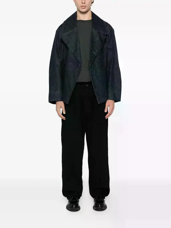 Studio Nicholson Seb Crinkle Denim Pants