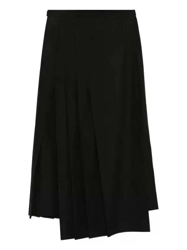 Yohji Yamamoto Pleated Wrap Skirt
