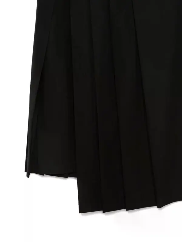 Yohji Yamamoto Pleated Wrap Skirt