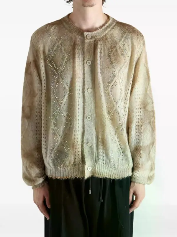 MAGLIANO Embellished Cable-knit Cardigan