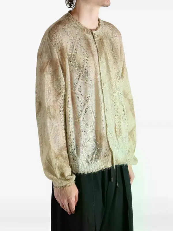 MAGLIANO Embellished Cable-knit Cardigan
