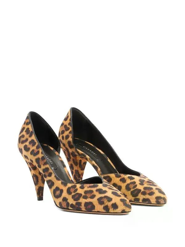 Casadei 80mm Venus Malsia Leopard-print Pumps
