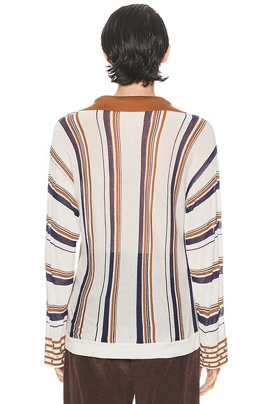 SIEDRES Ira Striped Viscose Knit Top - Multi
