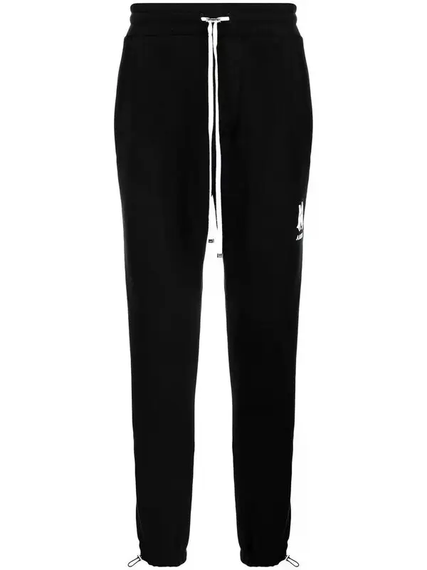 Amiri Logo-print Cotton Track Pants - Black