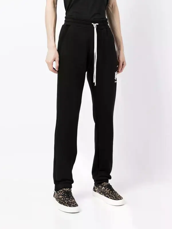 Amiri Logo-print Cotton Track Pants - Black