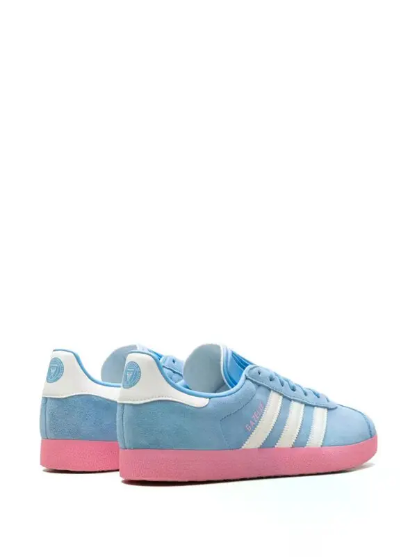 Adidas Gazelle Three-stripe Suede Sneakers - Blue