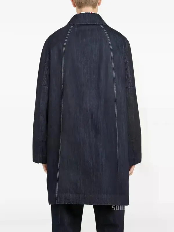 FERRAGAMO Denim Buttoned Coat