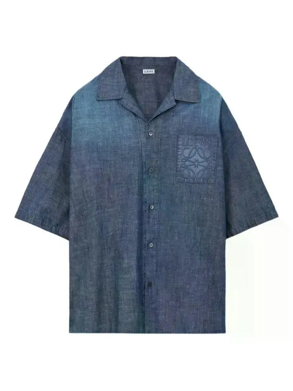 Loewe Embroidered-pocket Short-sleeve Shirt