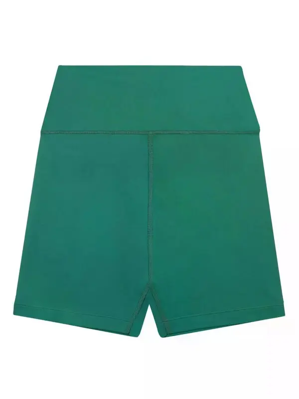 Sporty & Rich Cycling Shorts With Logo Embellishment - Green