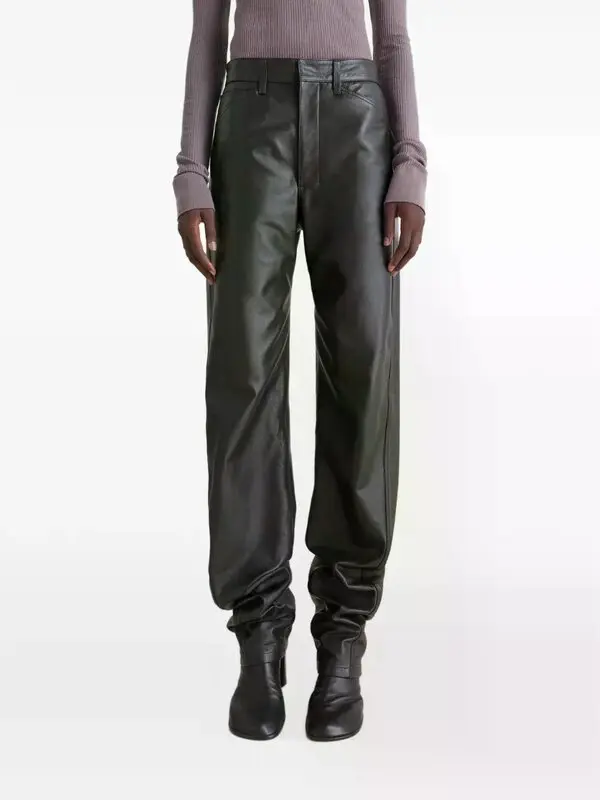 LEMAIRE Twisted Five-pocket Leather Trousers