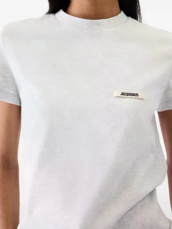 Jacquemus Logo Embroidered Crew Neck T-shirt