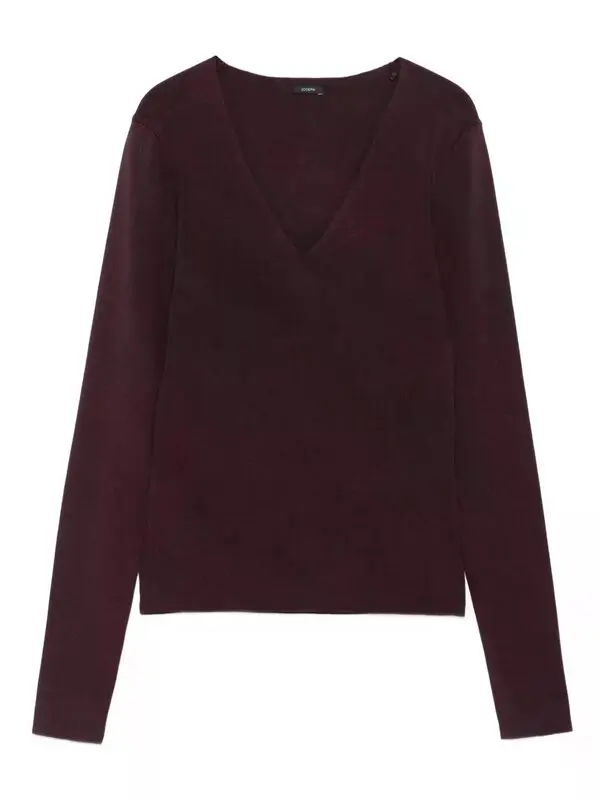 JOSEPH V-neck Long Sleeve Sweater