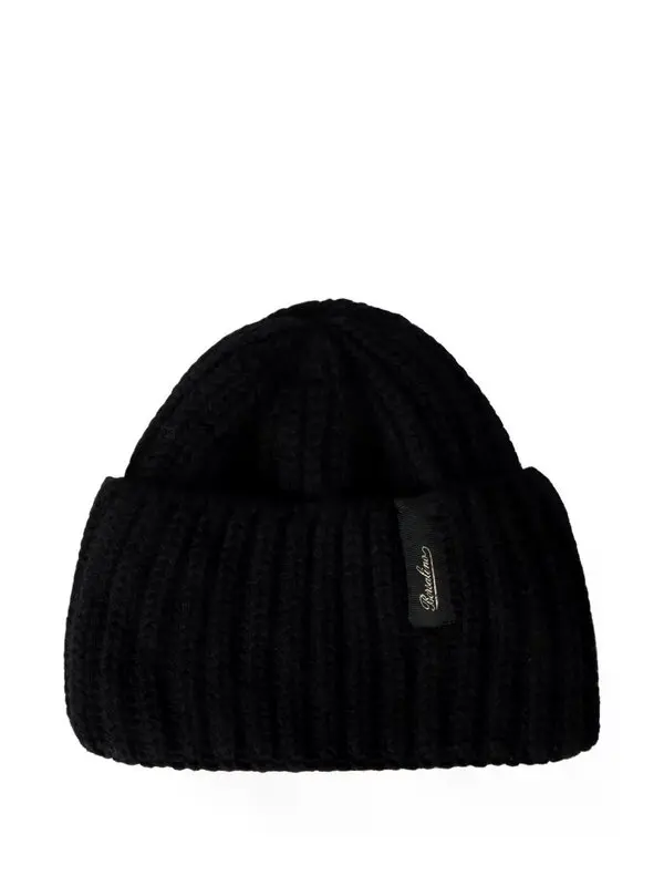 Borsalino Ribbed-knit Beanie - Black