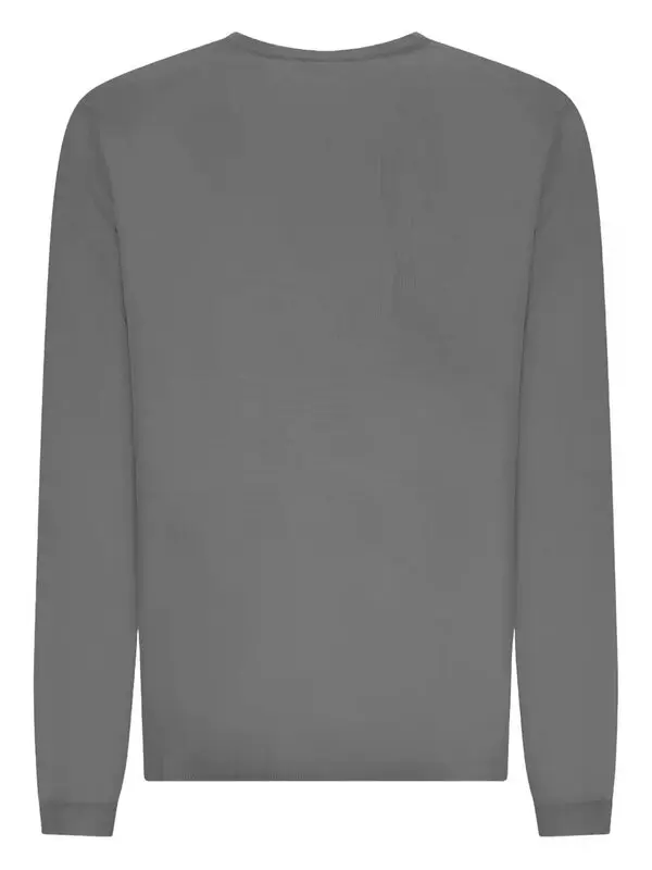 GOES BOTANICAL Crew Neck Long Sleeve Sweater - Grey
