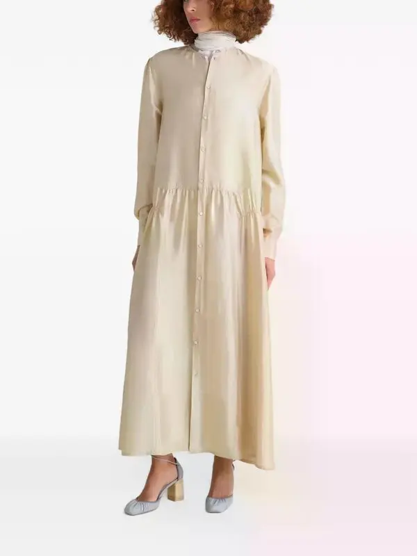 LEMAIRE Gathered Buttoned Maxi Dress