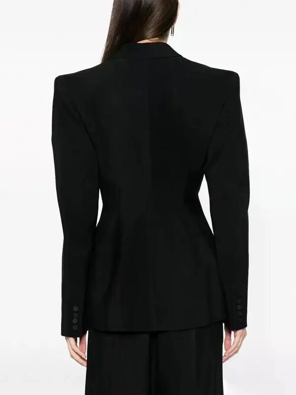 MUGLER Cut-out Structured Blazer