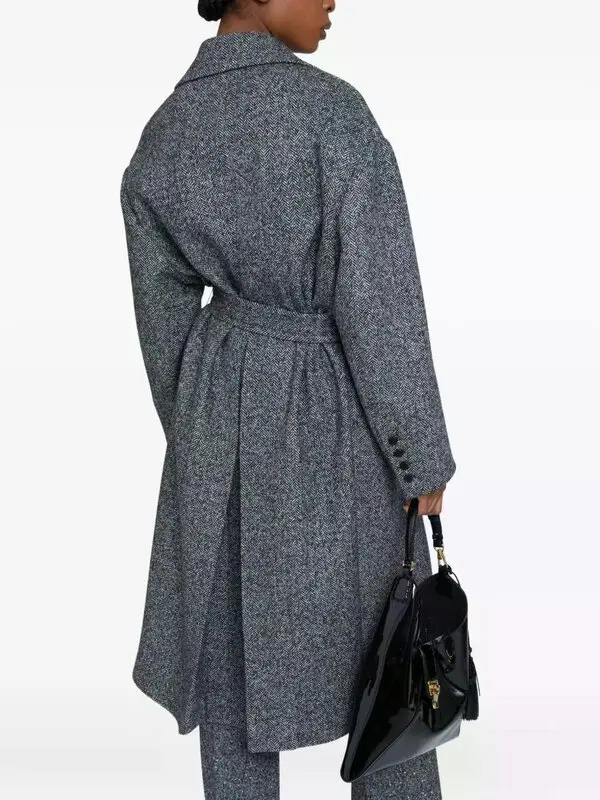 Ermanno Scervino Herringbone Belted Coat